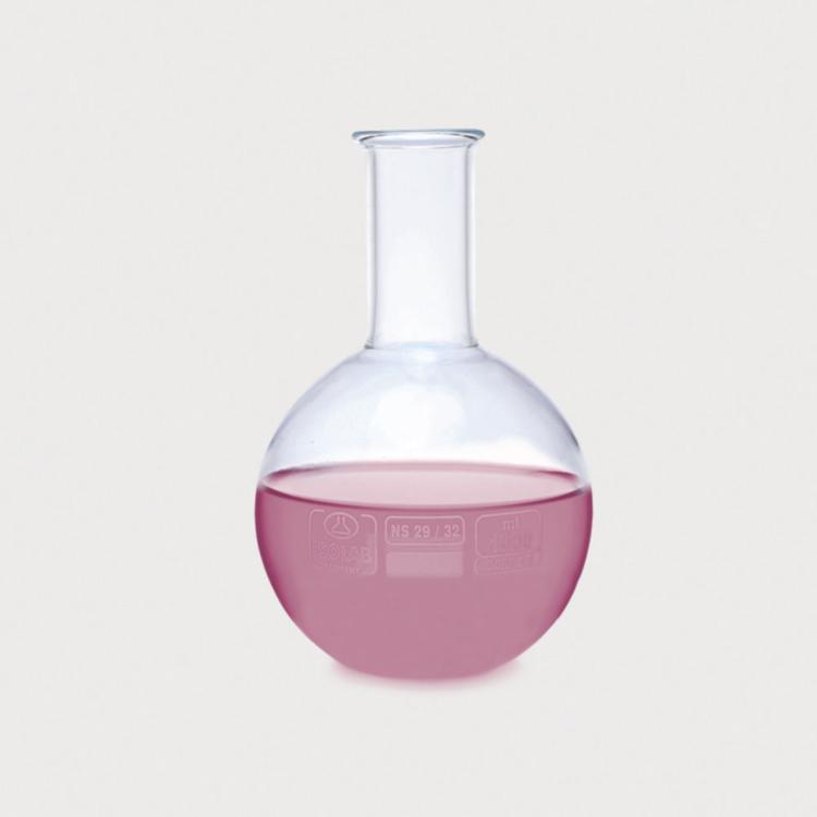 ISOLAB Flat Bottom Flask 4000 mL Clear Glass | LabFriend Taiwan
