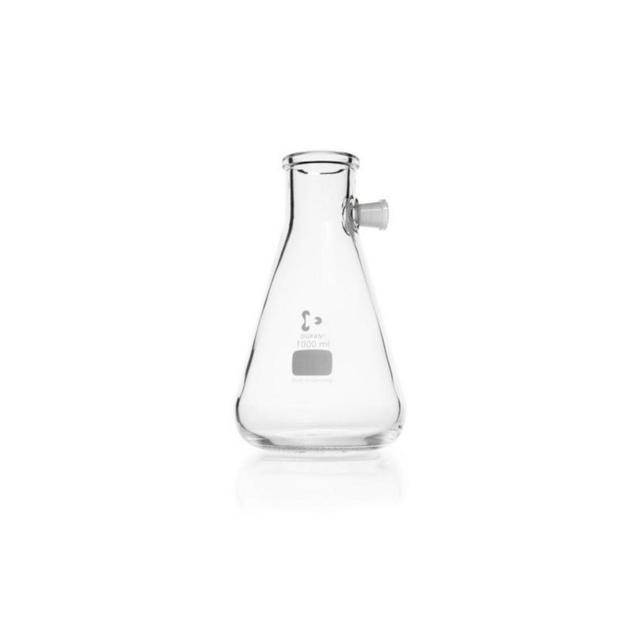 DWK DURAN Filtering Flask, 1000 ml, Erlenmeyer Shape, with Tubulation ...
