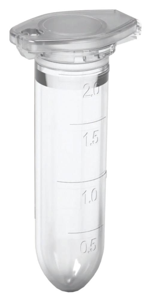 Ratiolab Safety Cap Microcentrifuge Tubes 2.0 ml, PP, Natural, RNase/DNase/DNA Endotoxins Free ...