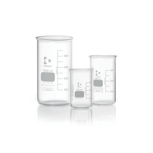 DWK DURAN Beaker, 250 mL, Tall Form, Without Spout | LabFriend Taiwan