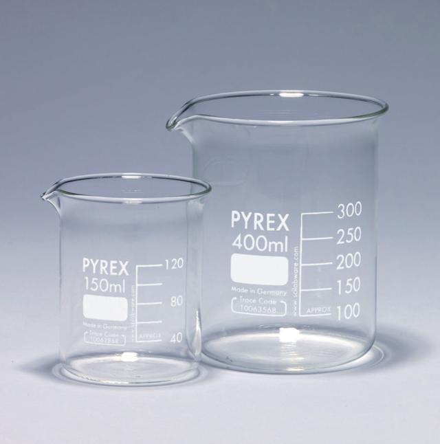 DWK Pyrex Borosilicate Glass Beaker 600 mL, Graduated, Pack of 10 ...